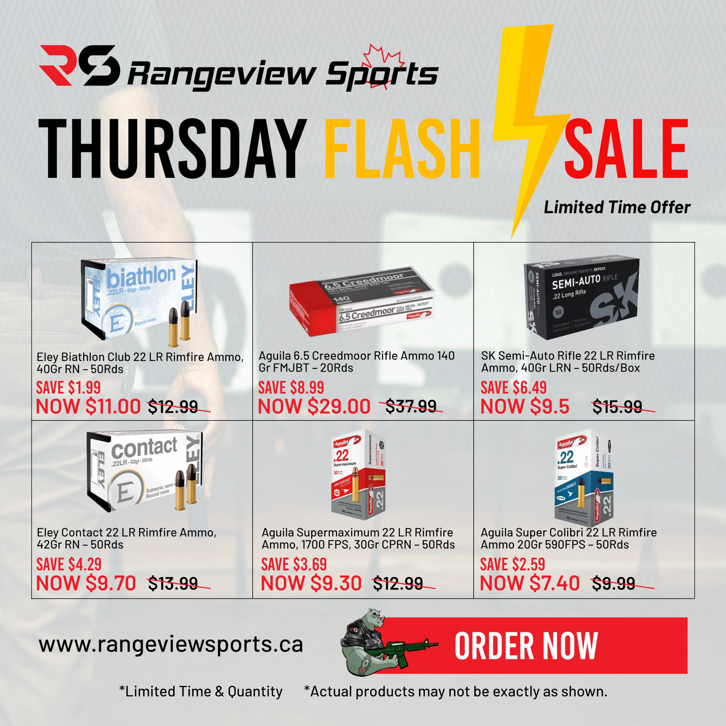 Thursday Flash Sale is Now Up! : r/firearmdealscanada